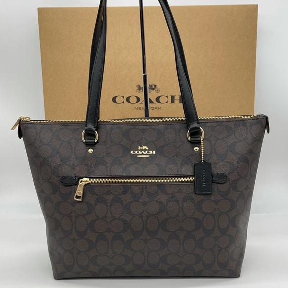 Coach | Bags | Coach Gallery Tote Bag In Signature Canvas | Poshmark